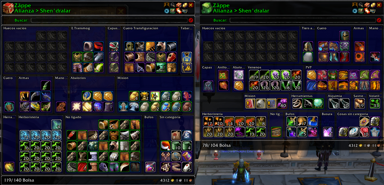 El camino del manco: Arkinventory