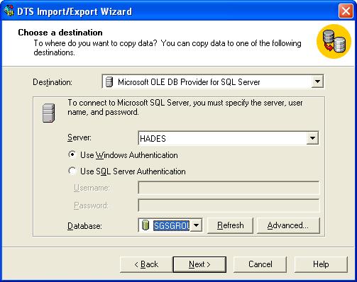 Dbatasks Create A Dts Package To Import Excel Files