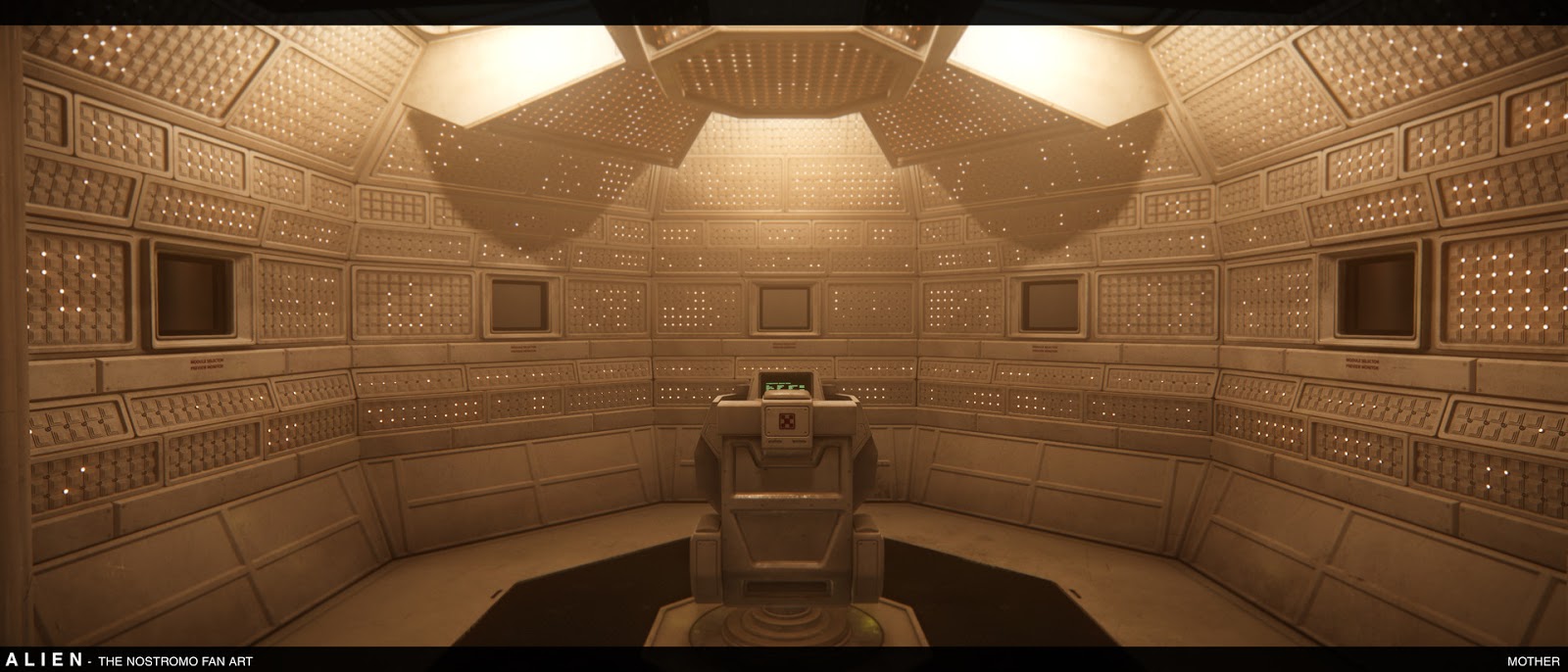 The Dork Review: Rob's Room: Alien's Nostromo Spaceship Interior by Ian ...