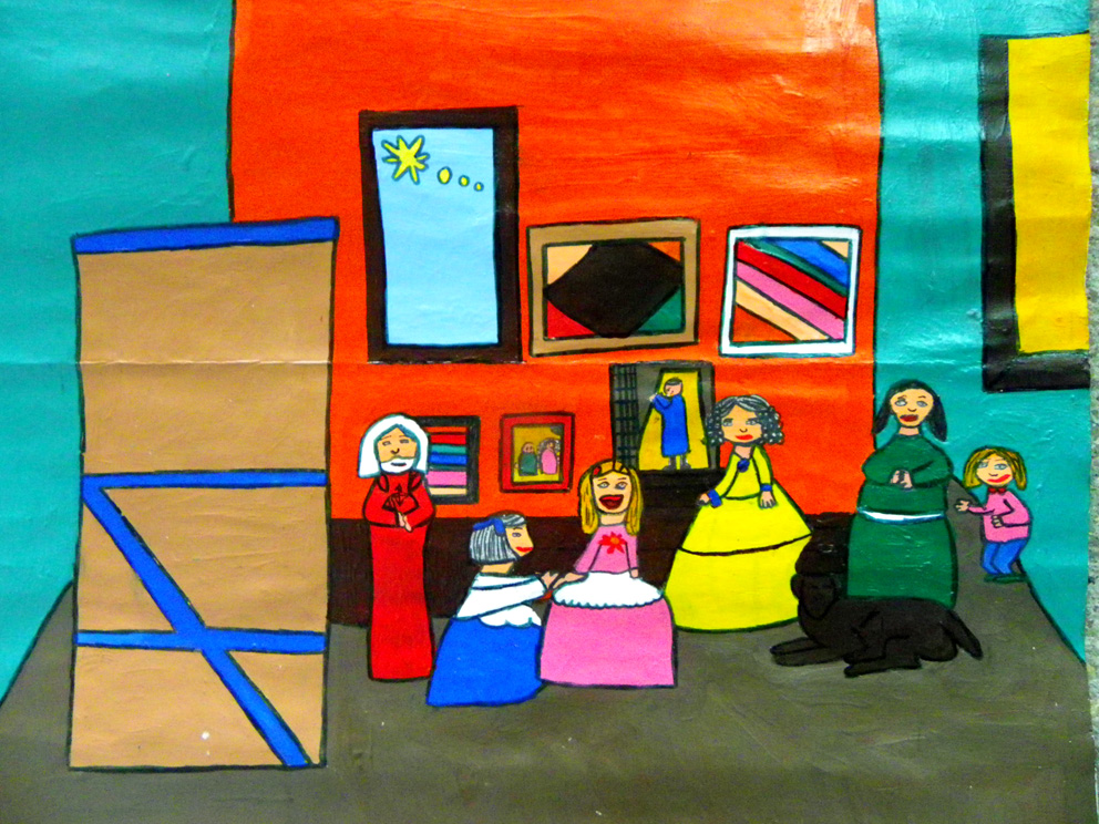 Qué se hace en plástica: INTERPRETACIÓN DE LAS MENINAS PINTURA