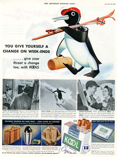 Willie The Kool Smoking and Skiing Penguin | illicit Blag