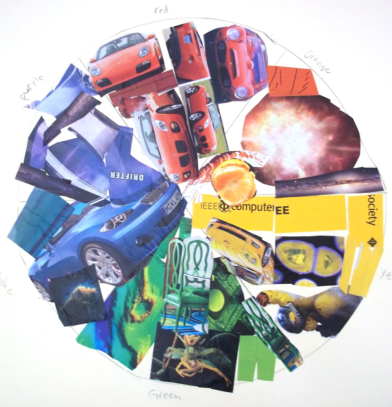 Monument Valley Regional Middle School Art Class: Color Wheel Collage ...
