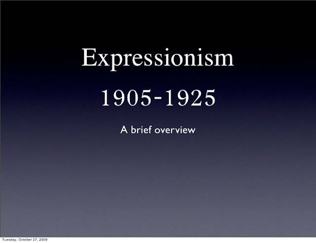 English Literature : Discuss Expressionism?