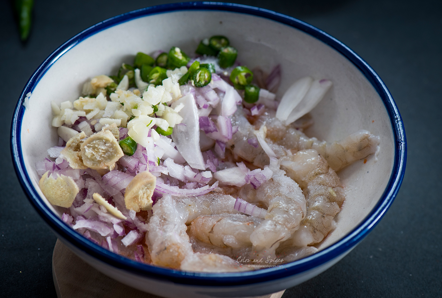 Color and Spices: Chingri macher bora...