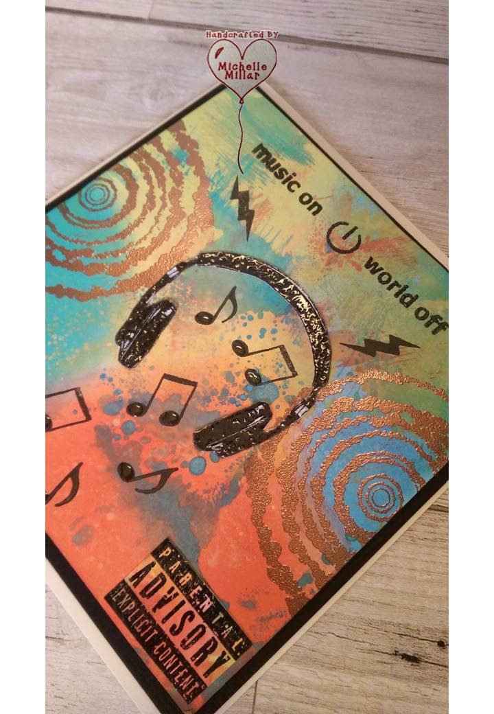 Shine Bright and Create: Music lovers birthday card