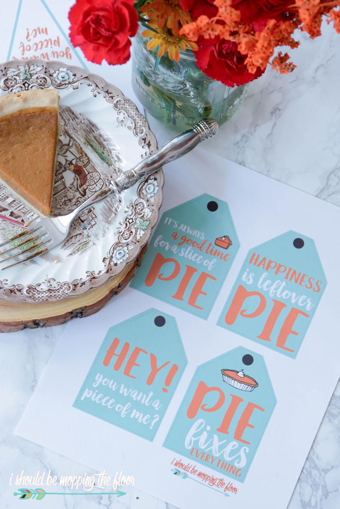 Free Printable Pie Box Toppers | i should be mopping the floor