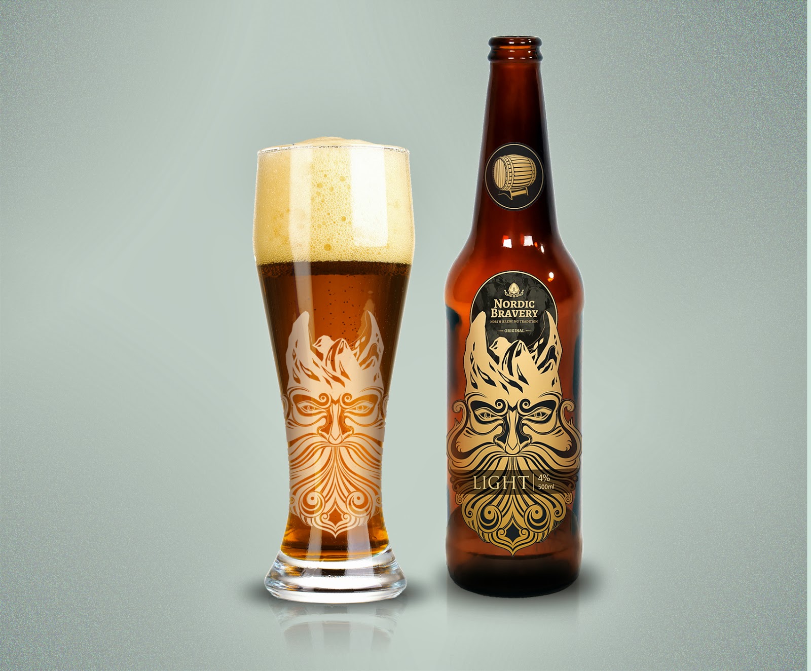Nordic Bravery Beer (Concept) on Packaging of the World - Creative ...