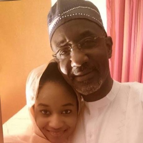 Cute photo of Emir of Kano and his daughter Shahida