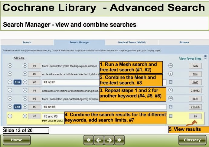 New Cochrane Library etutorial – Advanced Searching