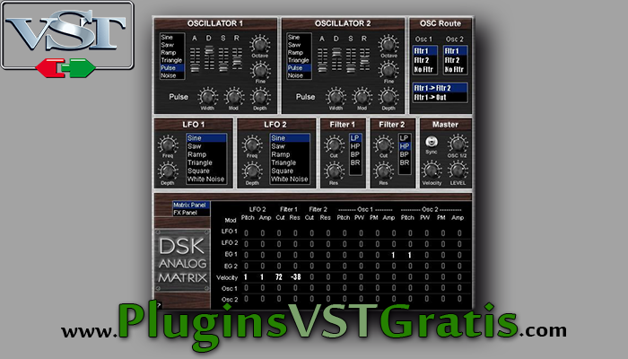 DSK Analog Matrix - Plugin Sintetizador Grátis | Plugins VST Grátis ...