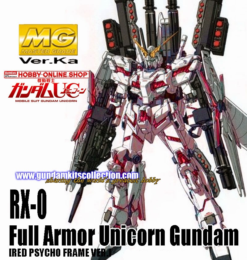 P-Bandai: MG 1/100 Full Armor Unicorn Gundam [Red Psycho Framecolor ...