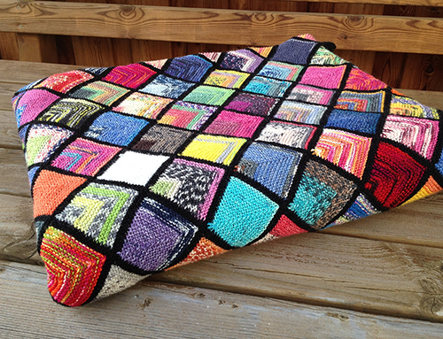 Daily Knitting Patterns: Sock Yarn Blanket