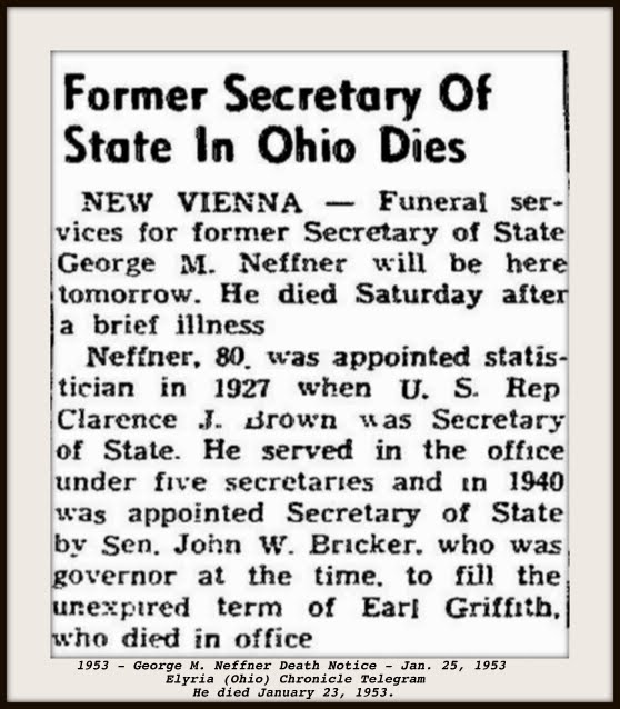 New Vienna Ohio Memories: January News from the "3" Years