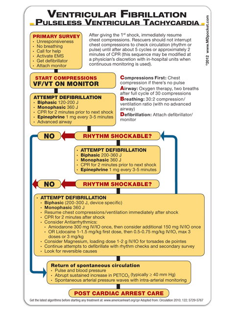 ACLS Algorithms.