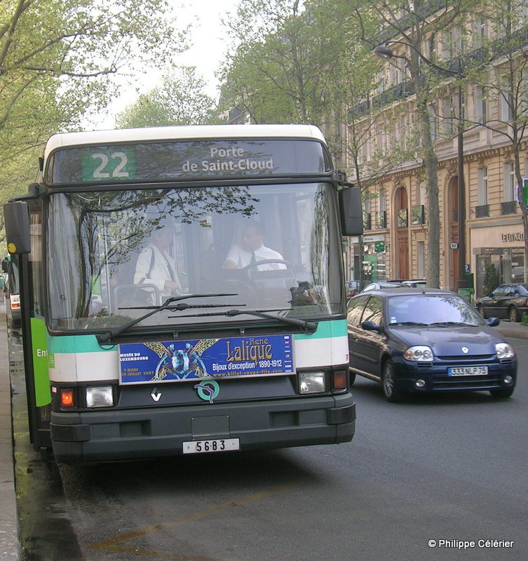 Les Tramways,Métro,RER,Bus de la RATP: Bus 22
