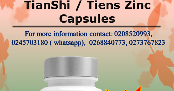 The New Tianshi / Tiens Zinc Capsules: Uses (Dosages)