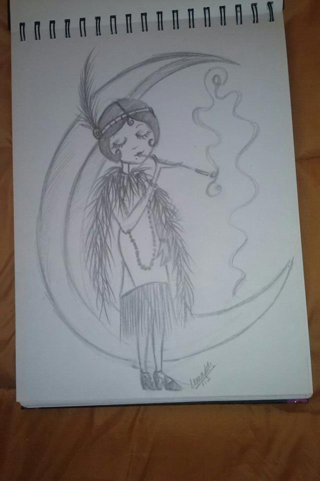 Dibujos de duendes fumando a lapiz - Imagui