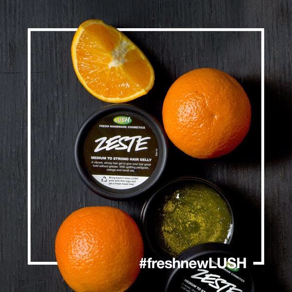 MlleCafeAuLait's Babbling!: LUSH Handmade Cosmetics- ZESTE Hair Gelly ...