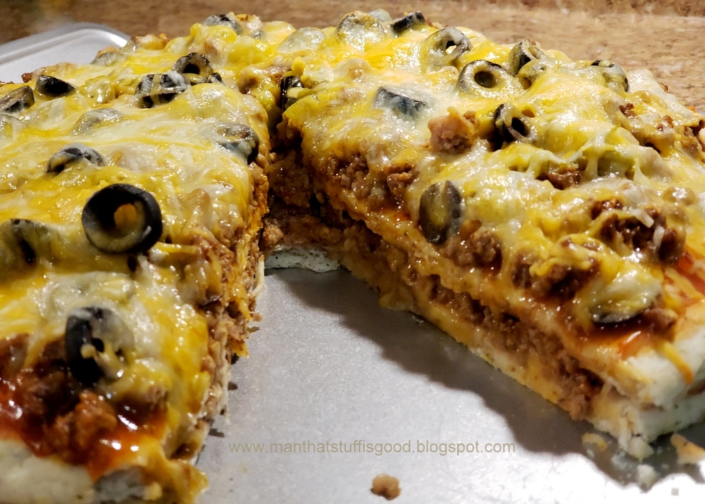 Double Stacked Mexican Pizza