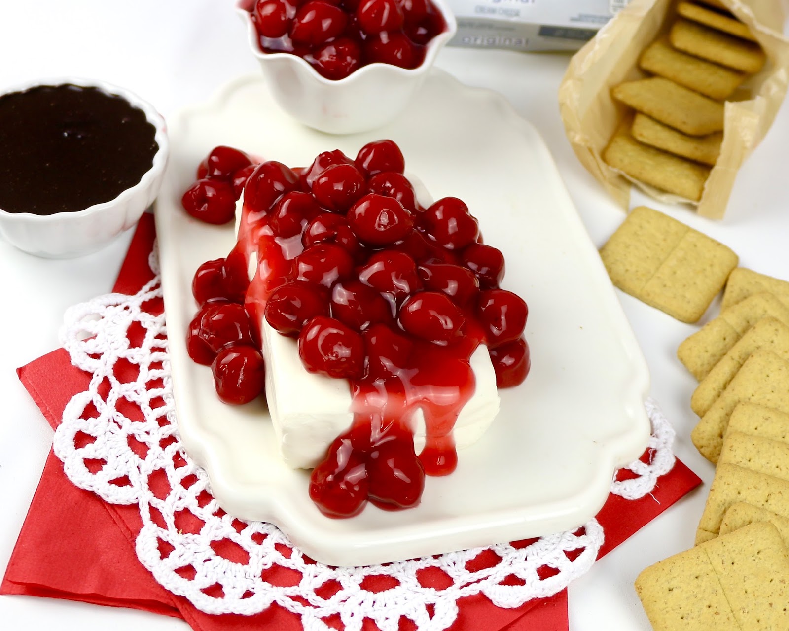Easy Chocolate Cherry Cream Cheese Spread - The Lindsay Ann
