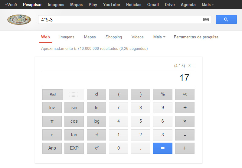 Calculadora Google