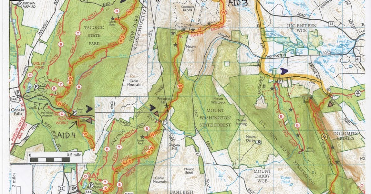 Taconic Trails Challenge: Map