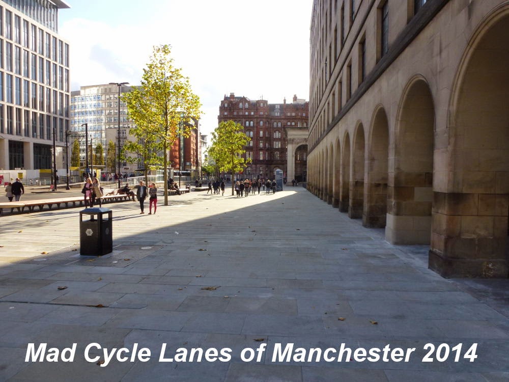 Mad Cycle Lanes of Manchester: Central Library Cycle Parking