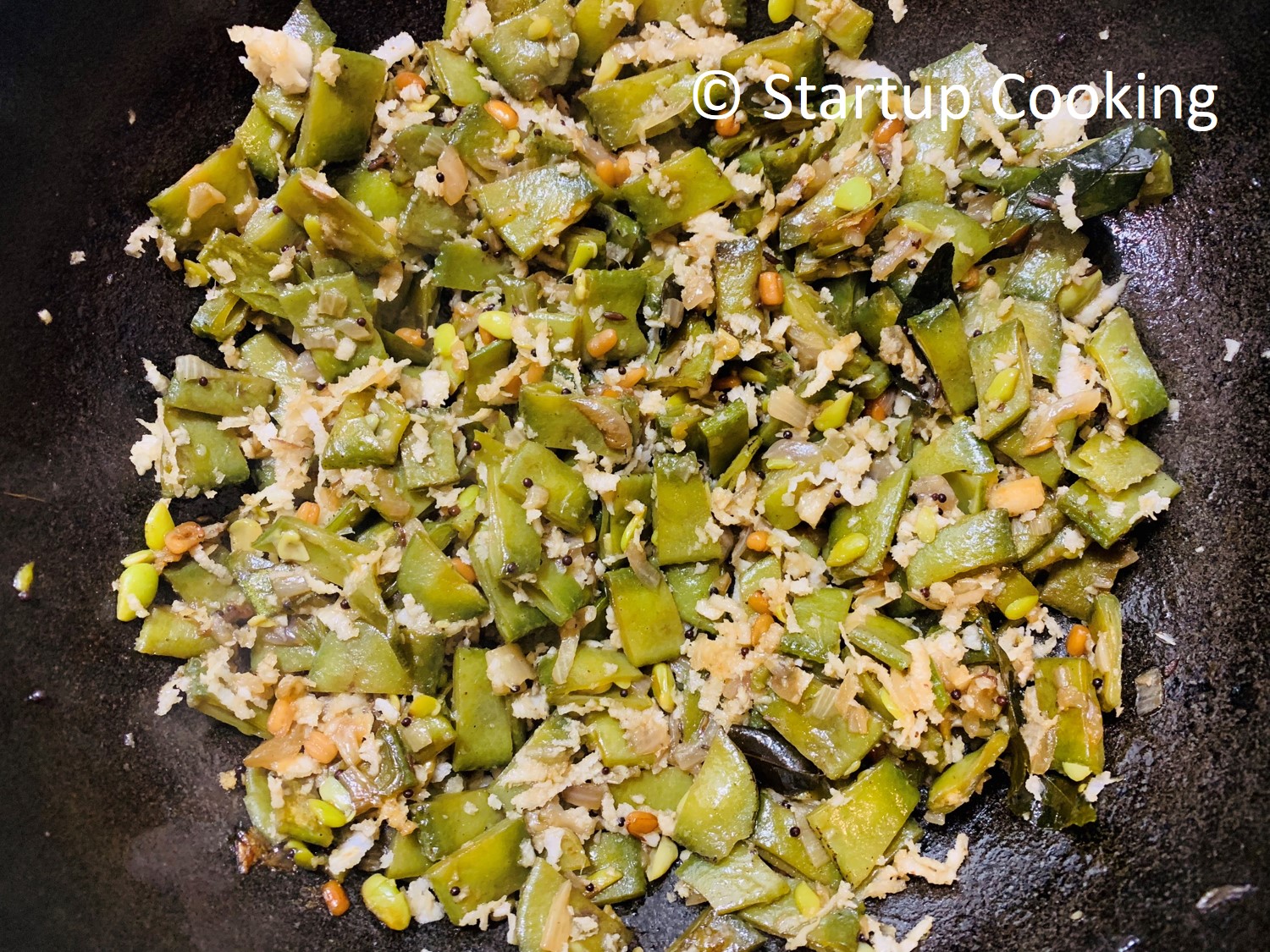 Avarakkai Poriyal | Broad Beans Stir Fry | Broad Beans Stir Fry with ...