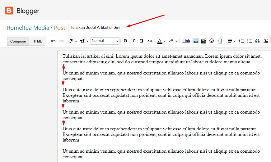 Cara Menulis Artikel di Blog - Membuat Posting, Mengisi Blog | Romeltea ...