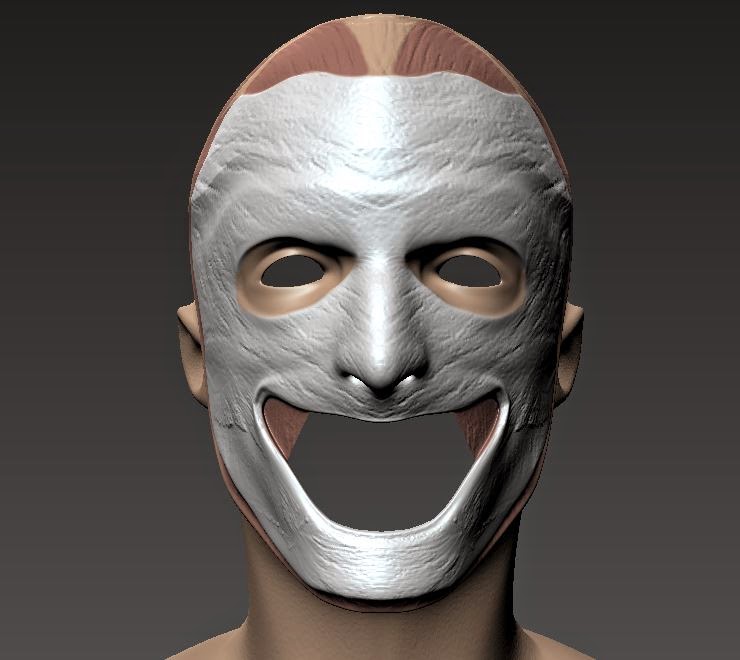 Pier-Luc Simard: new-52 Joker (uv map, rig final + face-mask normals ...