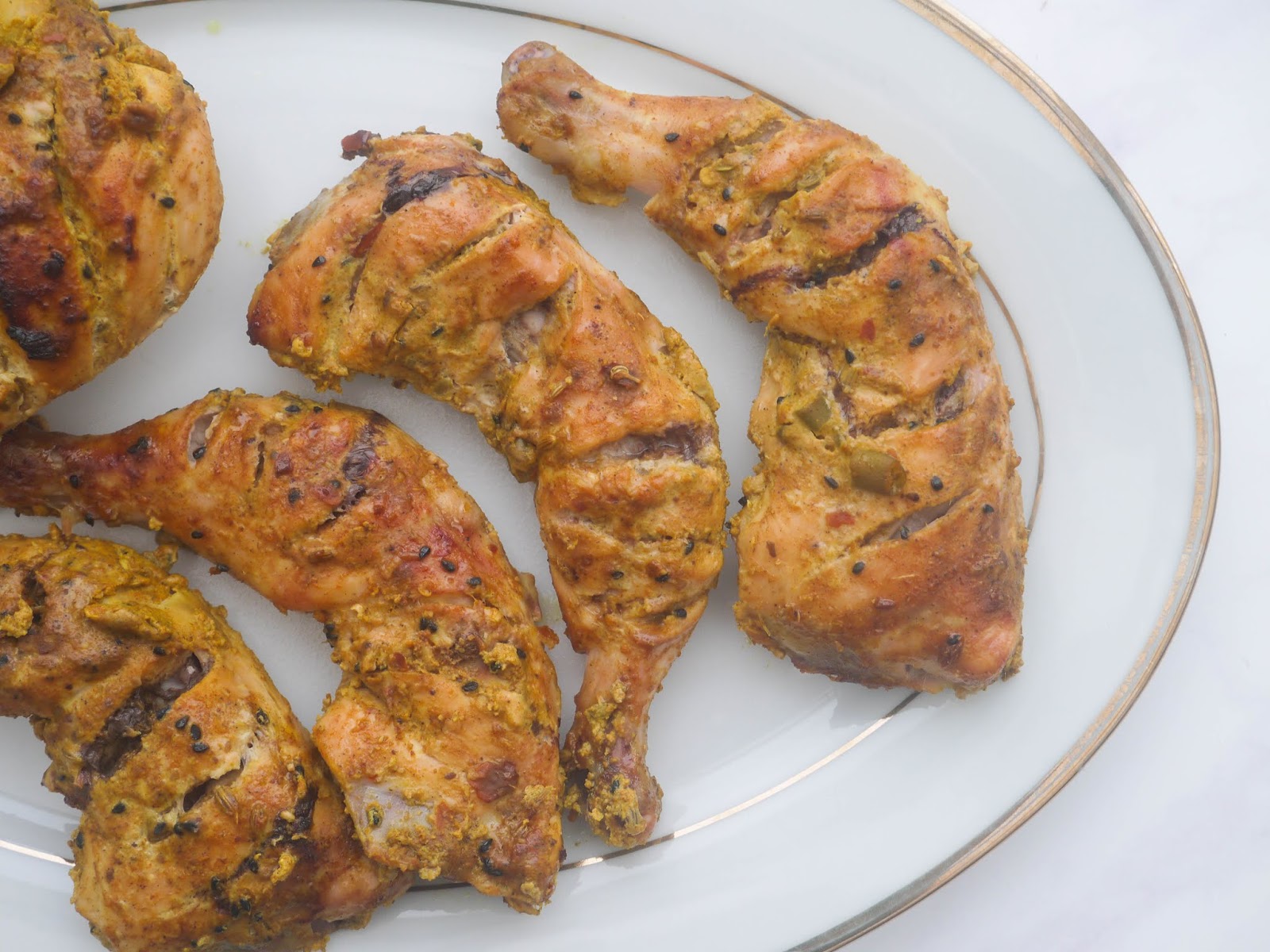 This Muslim Girl Bakes: Achari Roast Chicken.