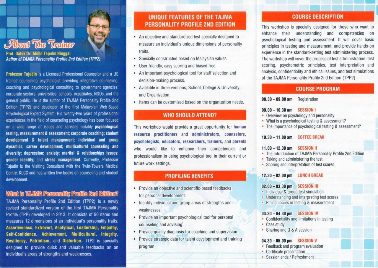 milhashim @ capital profiling: TAJMA Personality Profiling Workshop