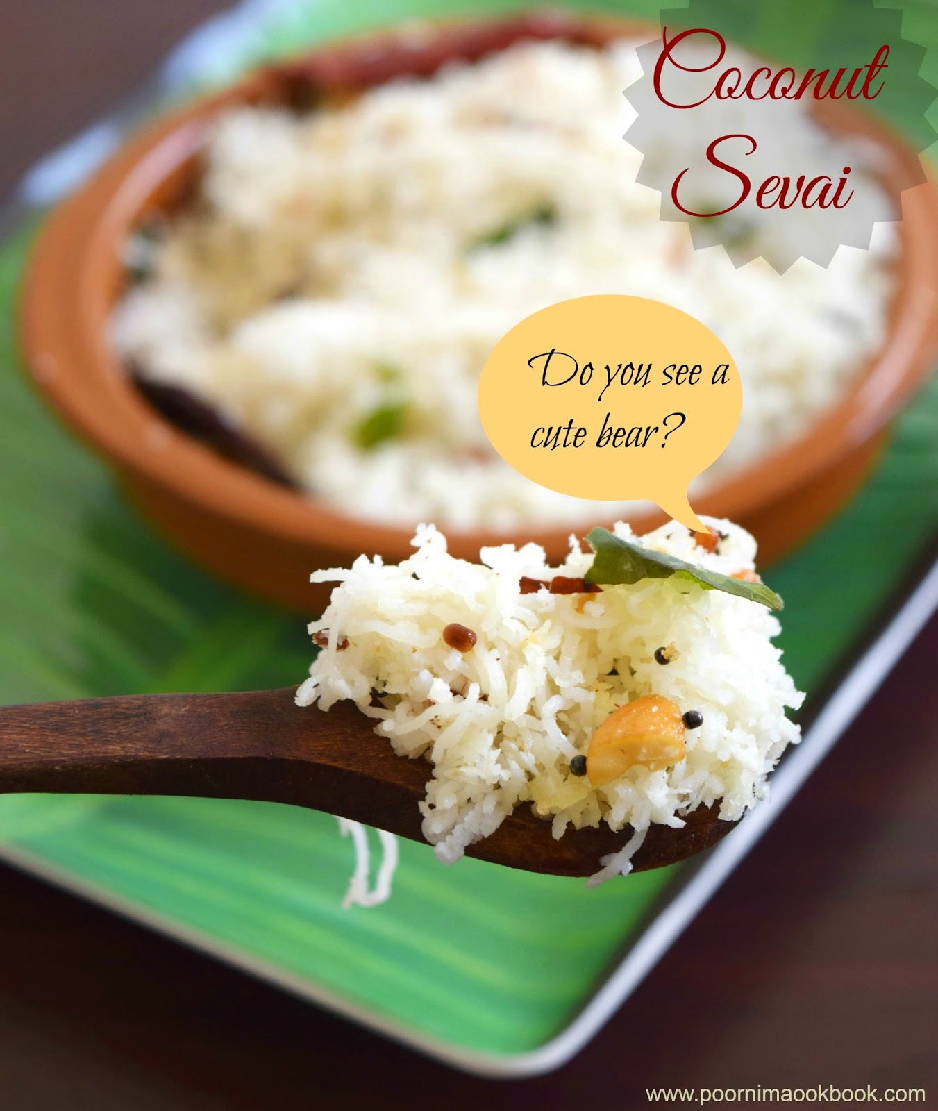 Poornima's Cook Book: Coconut Sevai / Coconut Flavoured String Hoppers