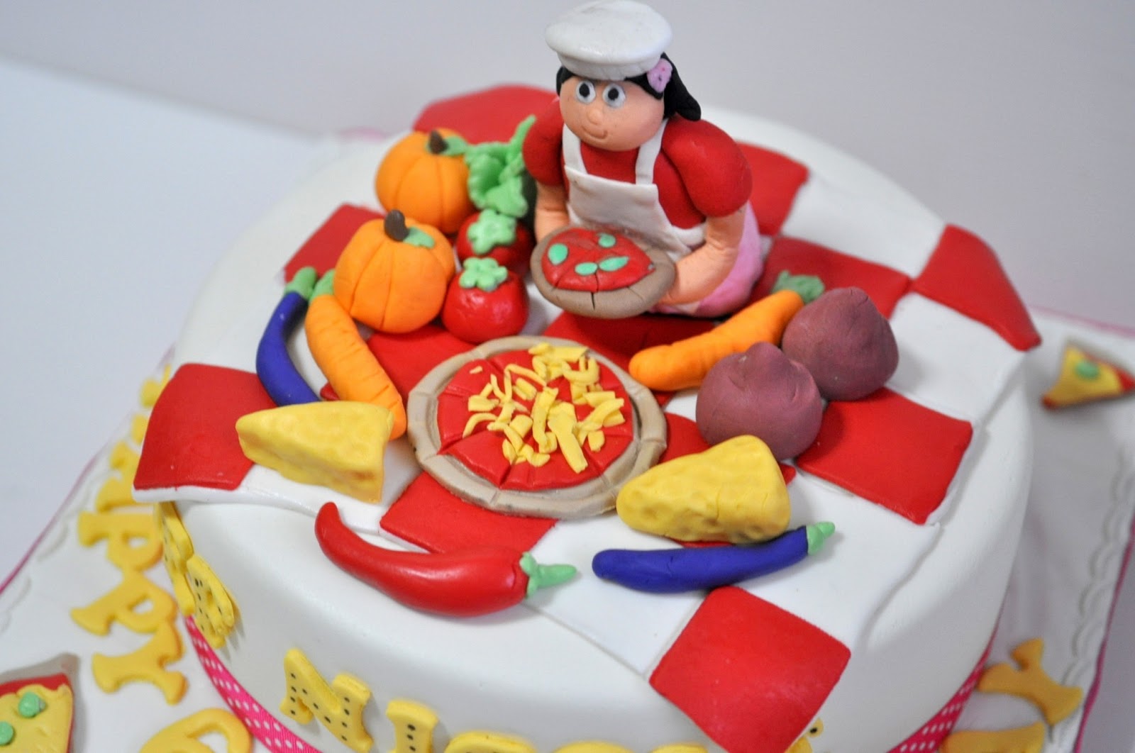 Izah's Kitchen: Girl Chef Theme cake