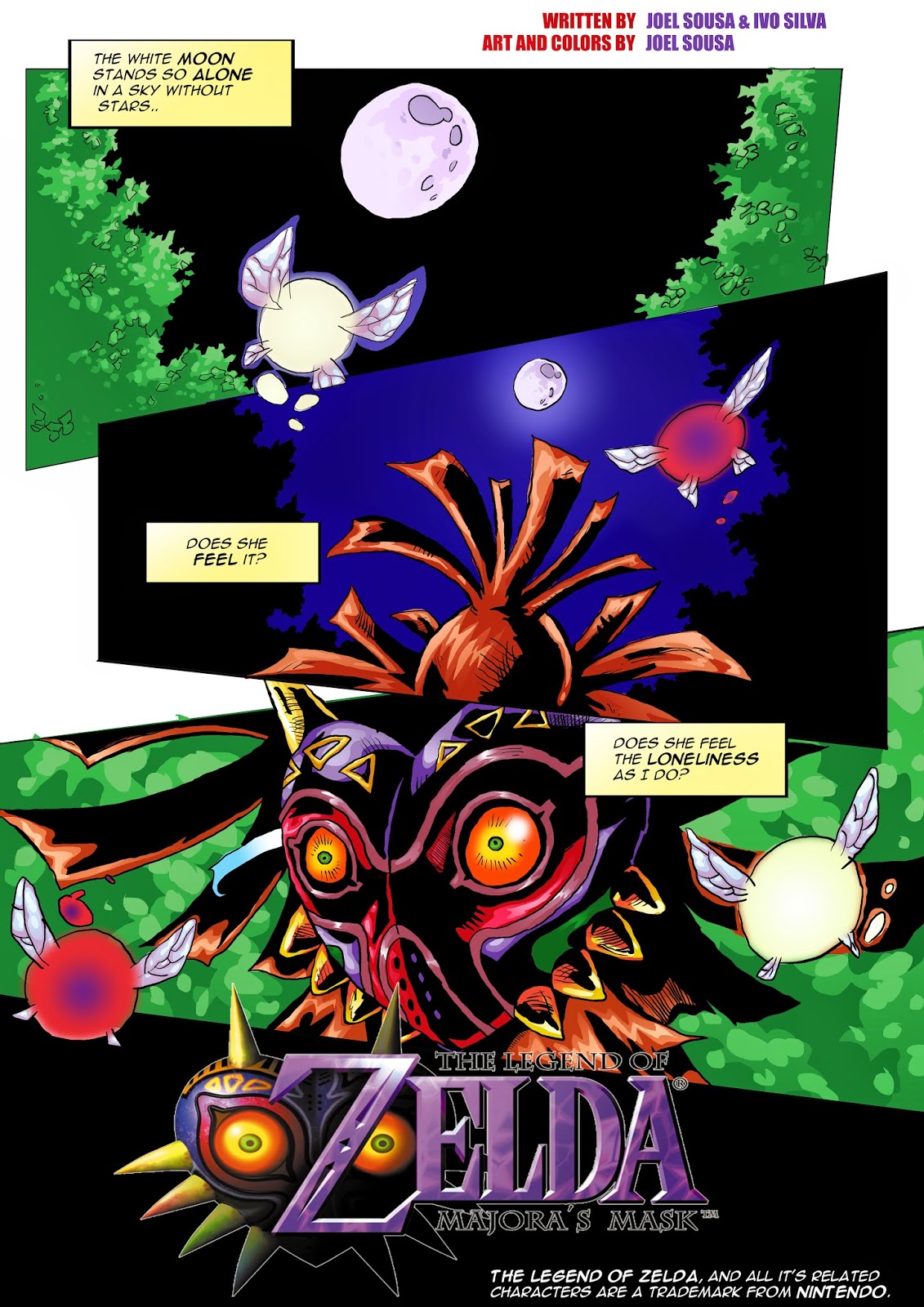 The Legend of Zelda : Majora's Mask (English Comic) ~ Art'in