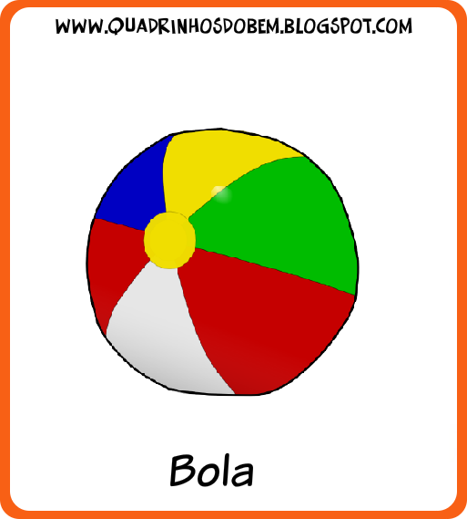 Figura Alfabetização - Letra B - Bola - QDB