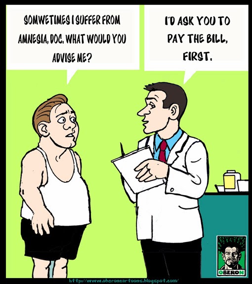 OBERON CARTOONS: Amnesia cartoon