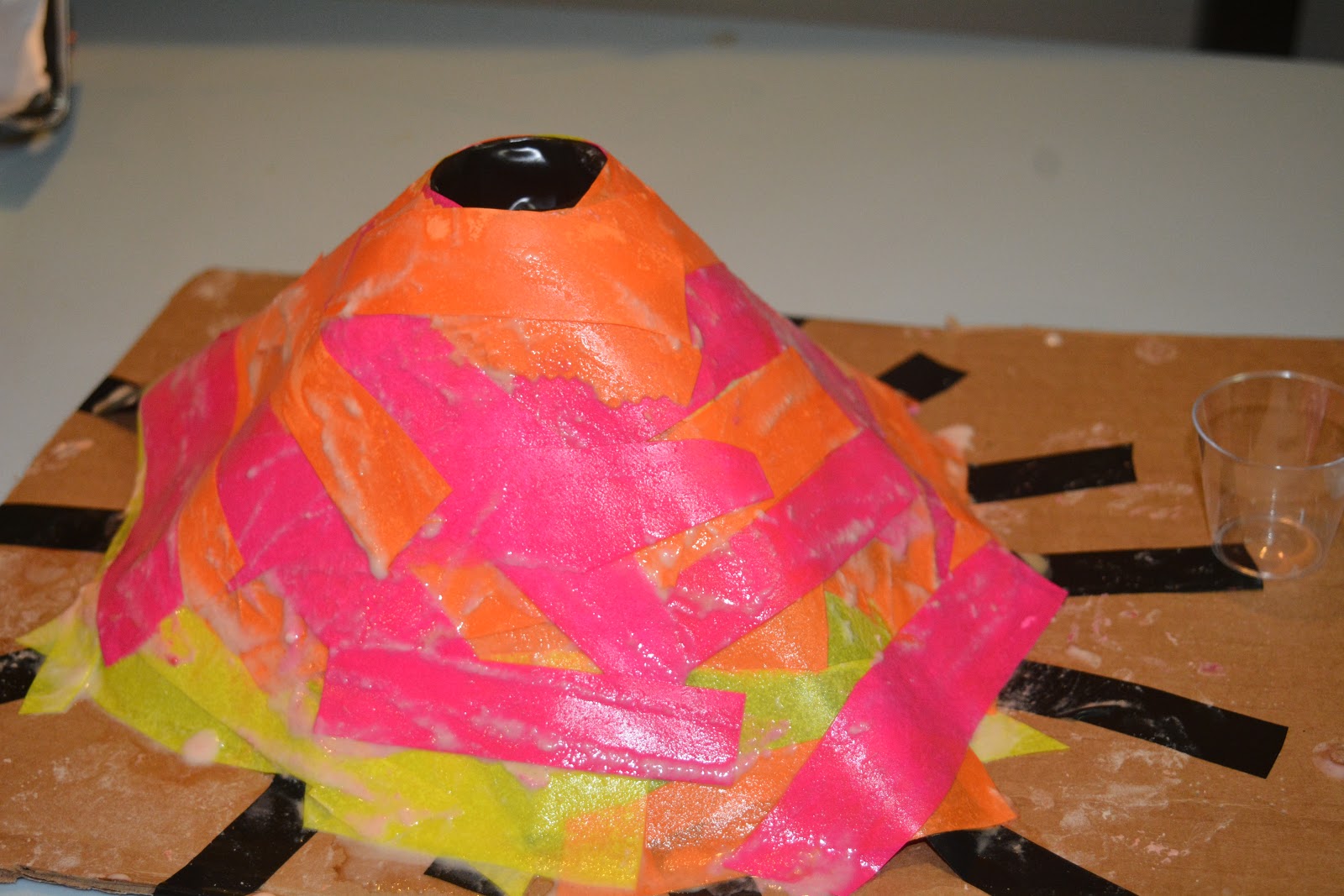 Tough is not enough: DIY Erupting Volcano w/ Paper Mache, Baking Soda ...