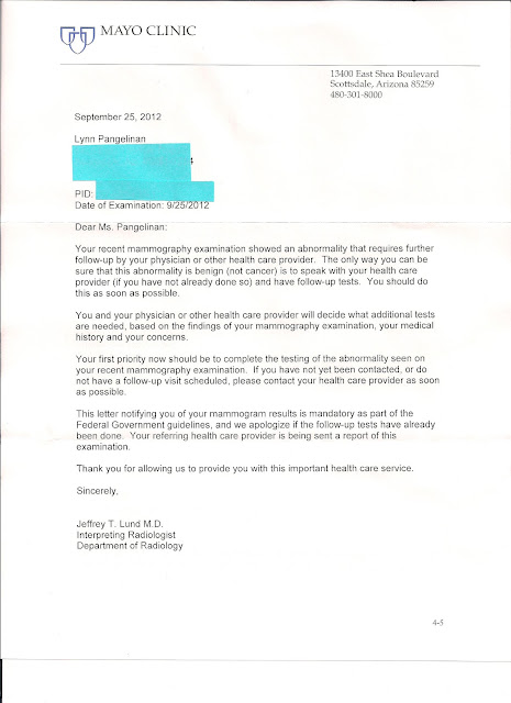 Cancer Journal "Don't put a period where God intended a comma.": 10/02 ...