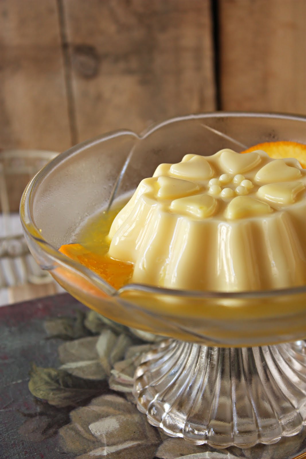 Cherry on a Cake: MILK JELLY WITH LEMON ORANGE SAUCE