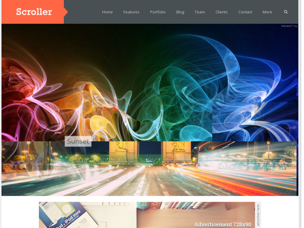 Scroller Blogger Template