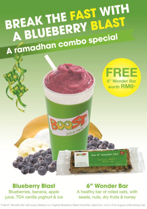 BestLah: Boost Juice Bars - FREE 6" Wonder Bar Worth RM6 With Every ...