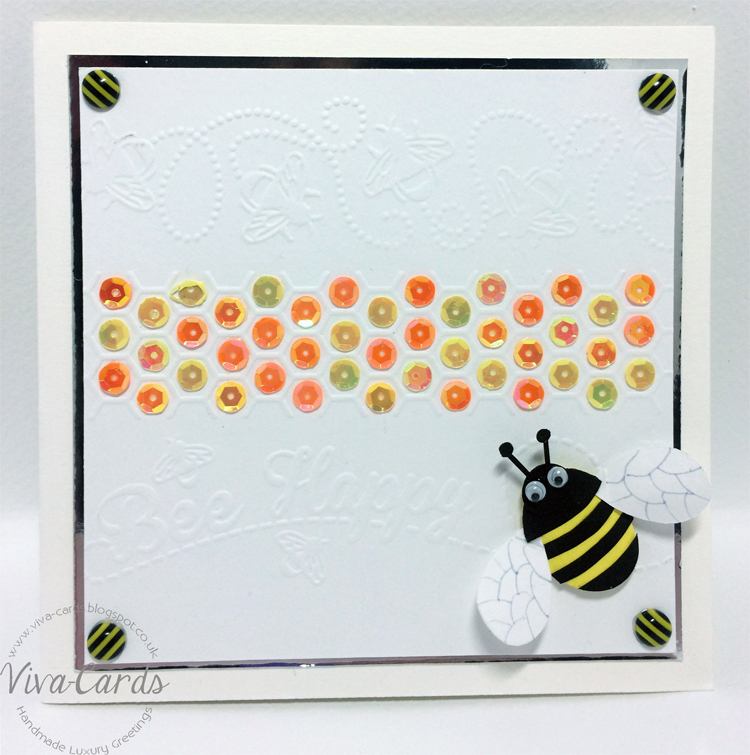 Viva-Cards.co.uk: Handmade Card - "Bee Happy"