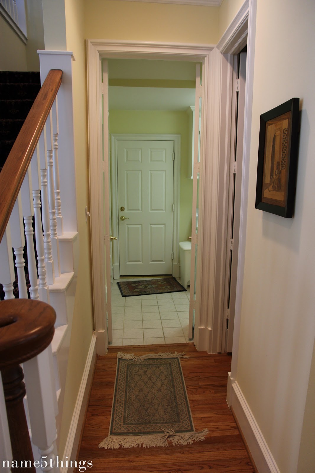name 5 things.: Home Tour: Powder Room.