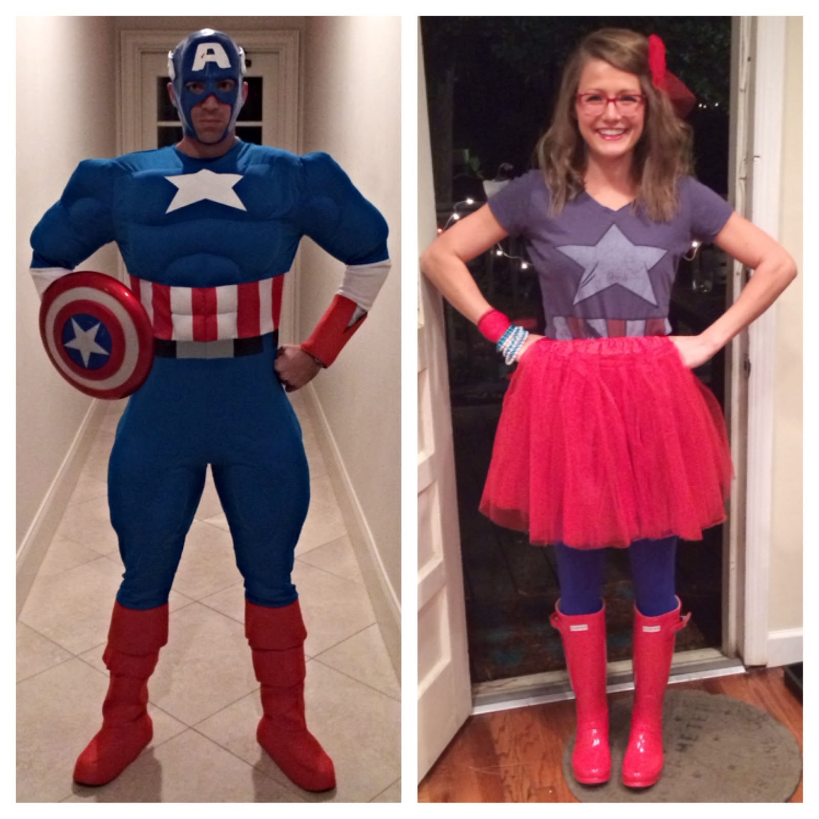 love, the porters: mr & mrs captain america!