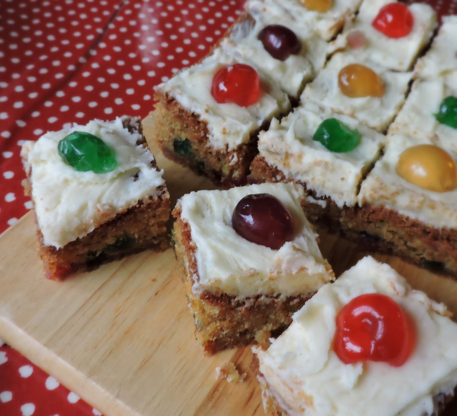 Cherry Cake Squares | The English Kitchen