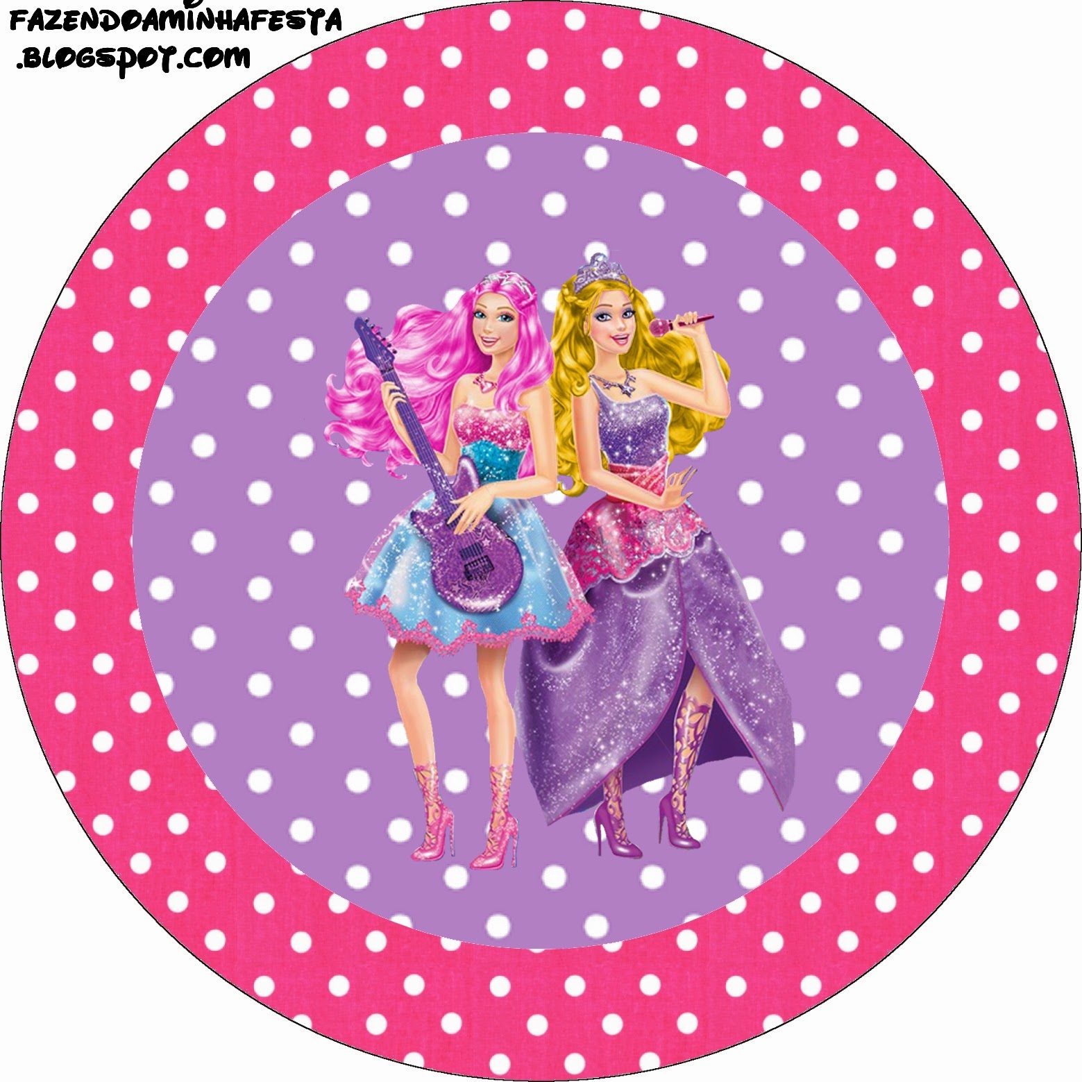 Barbie Rock Star: Free Printable Candy Bar Labels. - Oh My Fiesta! in ...