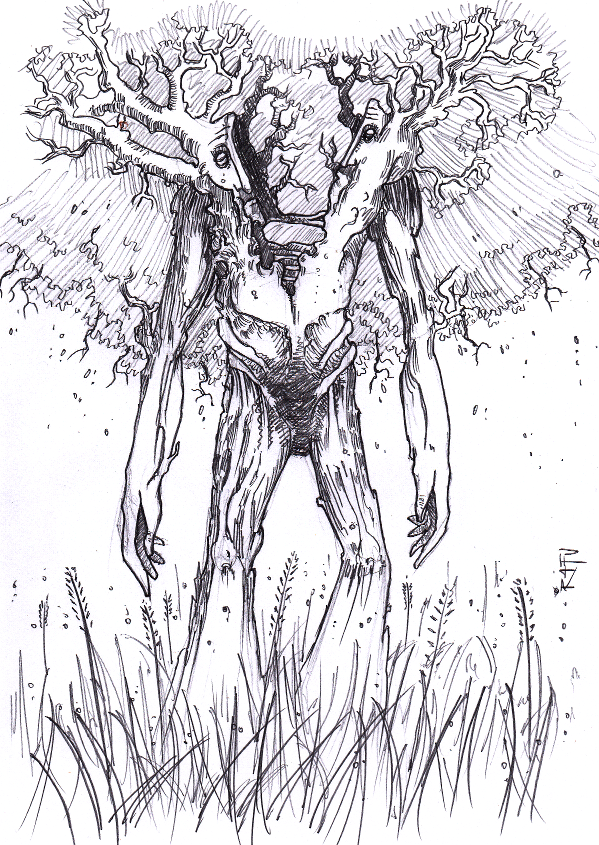 The Art of RAFU: 9 Illustrations of Ents - Lord of the Rings