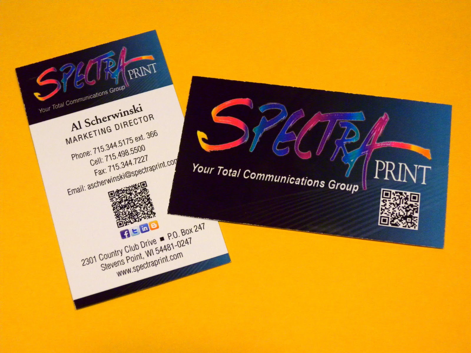 Spectra Now: We've Made Business Cards Smart!