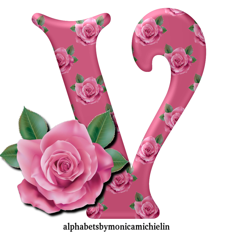 Monica Michielin Alphabets: ALFABETO ROSA, ROSE ALPHABET